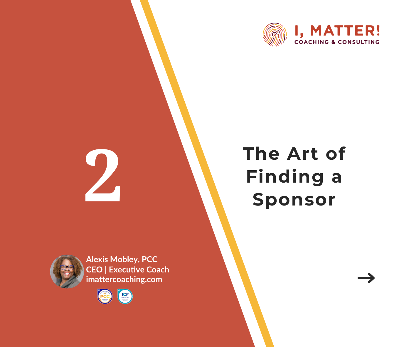 The Art of Finding a Sponsor | I, Matter! Coaching & Consulting